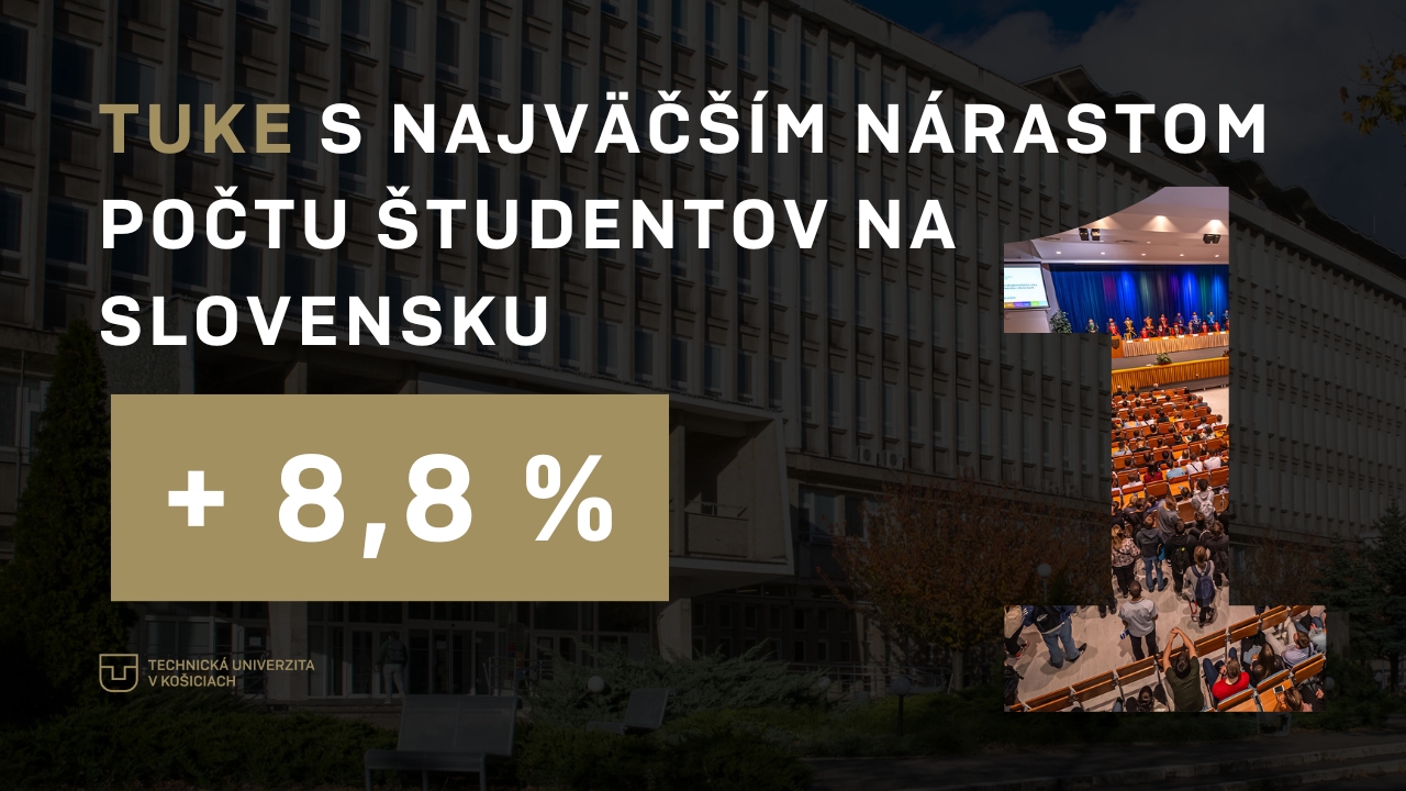TUKE najlepšia na Slovensku v raste počtu študentov | TUKE